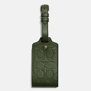 Coach | Accessories | Coach Luggage Tag Signature Leather | Poshmark